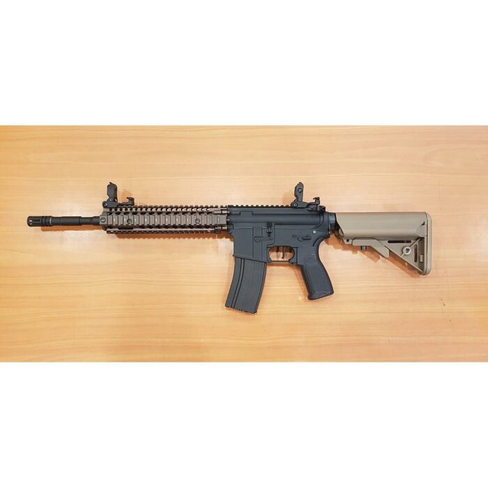 LEVIATHAN ARMS Custom MK18 Crane Long Tan - Airsoft Defence