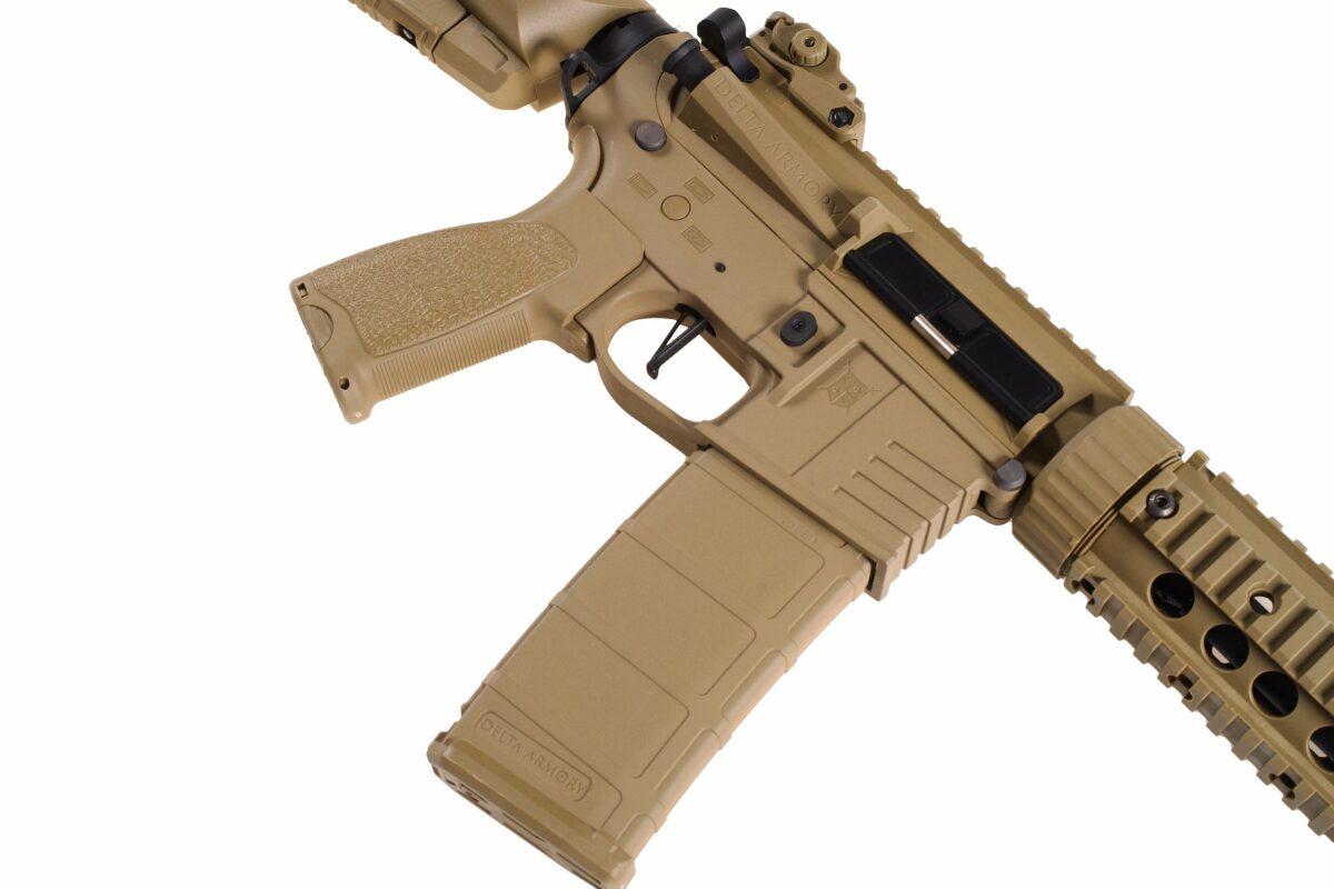 COMBO DELTA ARMORY AR15 SilentOps 9" Charlie Full Tan - Airsoft Defence