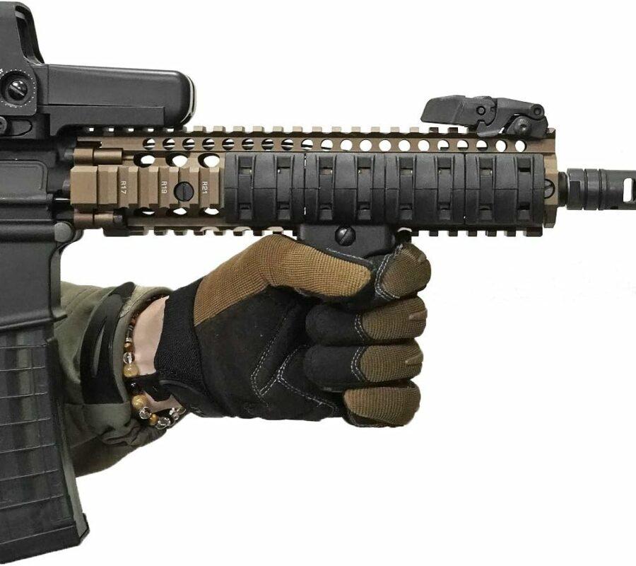 ACM Cubre riel XTM Dual Tono 16 Pcs (8 Negro y 8 Tan) - Airsoft Defence