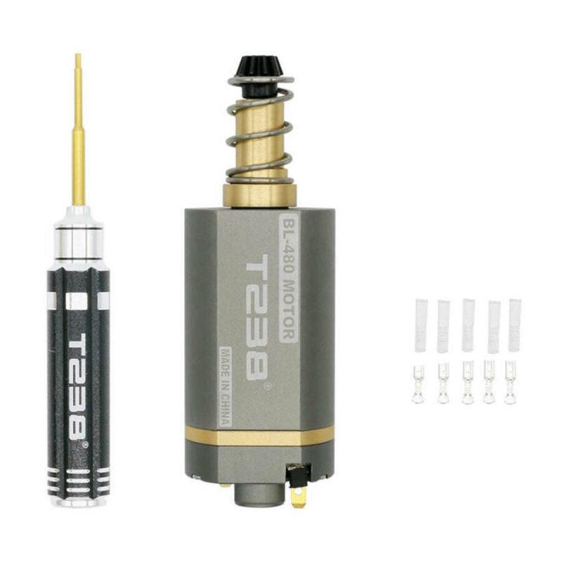 T238 Motor Alta Eficiencia Termica 33.000 RPM Largo V2 - Airsoft Defence